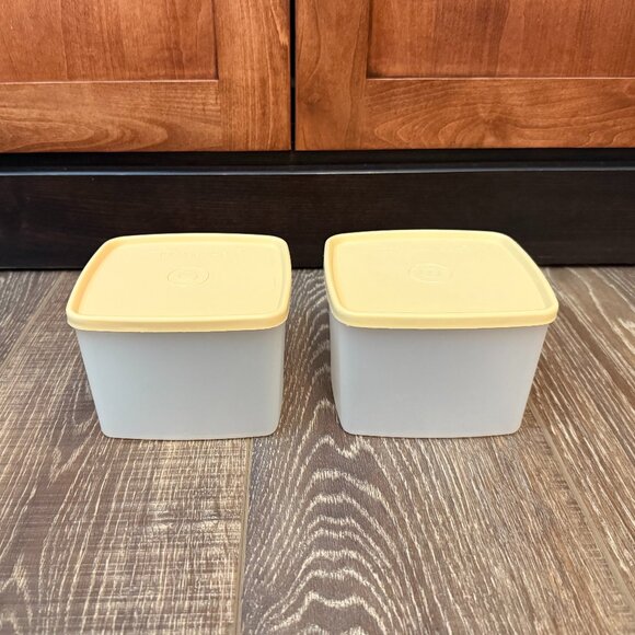 Tupperware | Kitchen | Tupperware Square Freezer Containers Set Of 2 ...